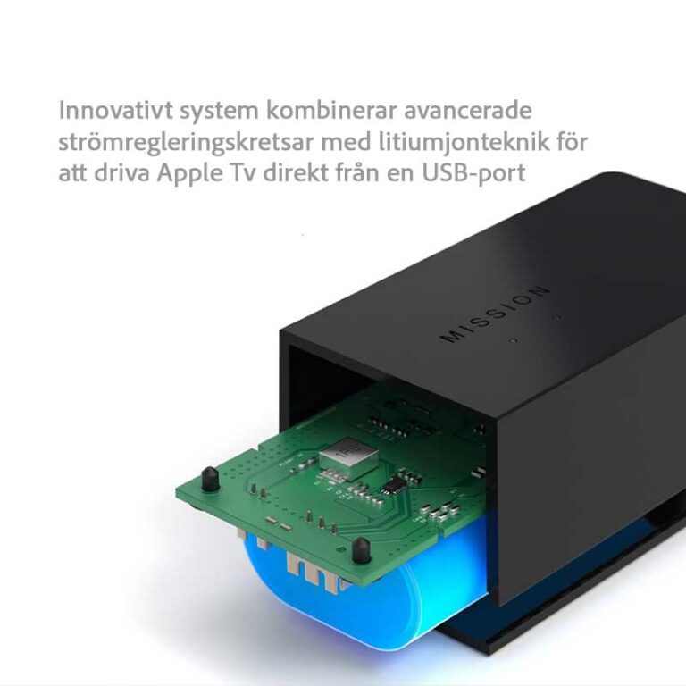 APPLE TV ADAPTER FÖR USB / 12 VOLT - NY VERSION - WIFI.SE