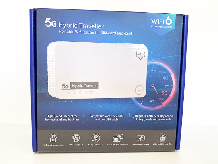 Hybrid Traveller - Portabel 5G router med backup batteri i över 6 ...